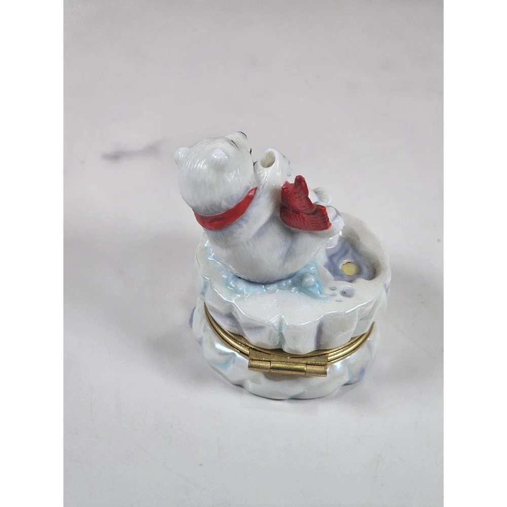 Art | Franklin Mint Coca Cola Polar Bear Trinket Box 1999 Porcelain ...